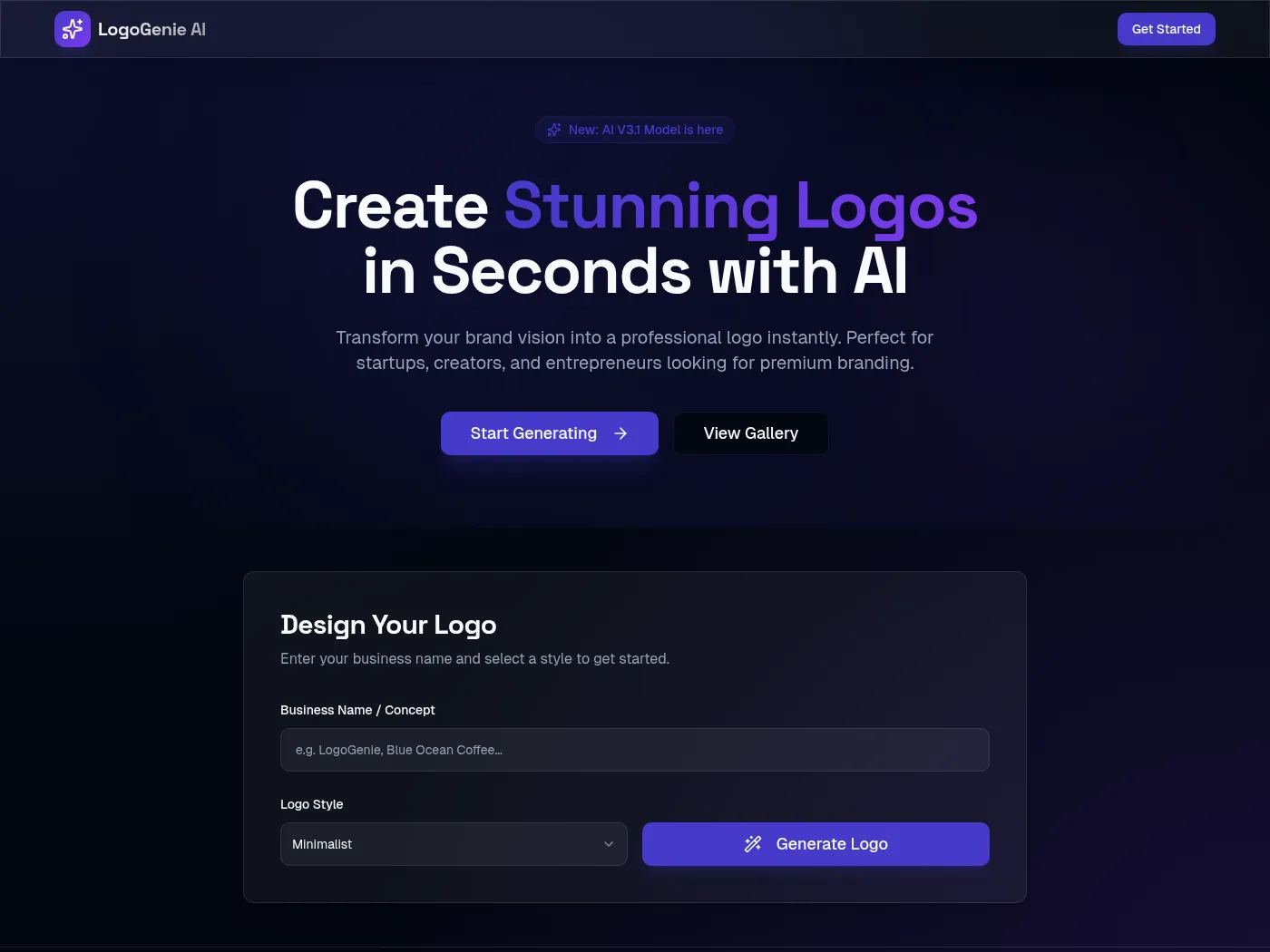 LogoGenie AI