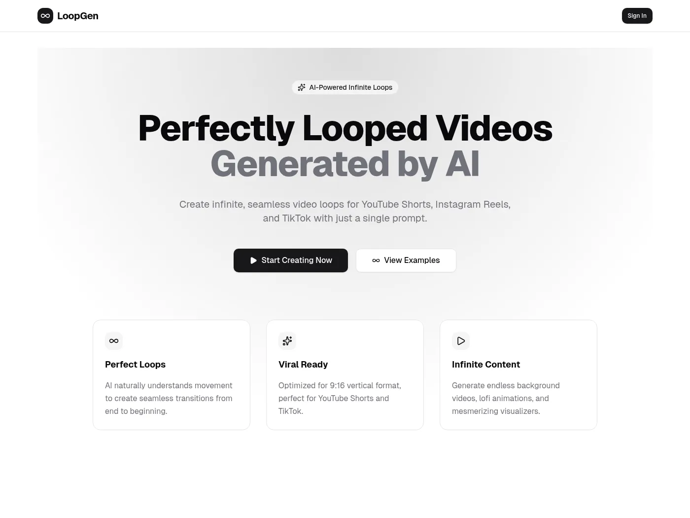 LoopGen AI Video Maker