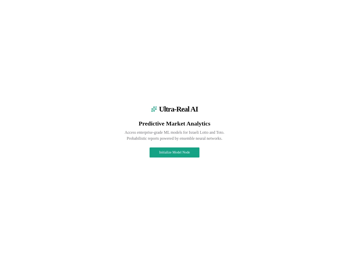 Ultra-Real AI Lotto & Toto