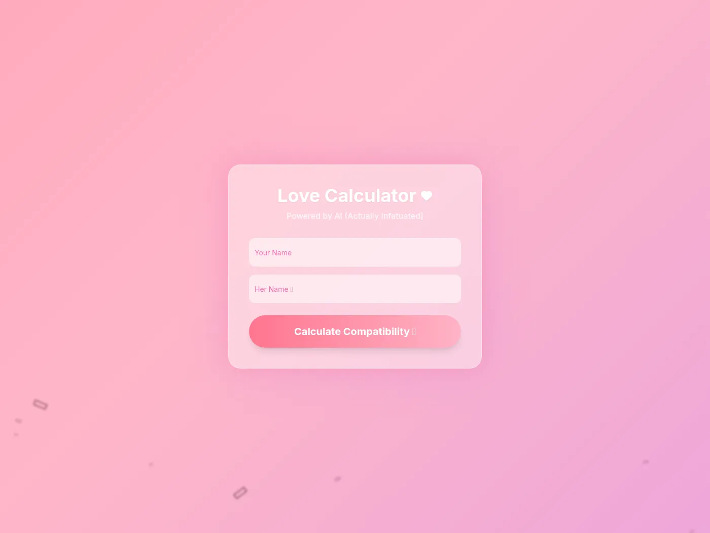 Love Probability Calculator