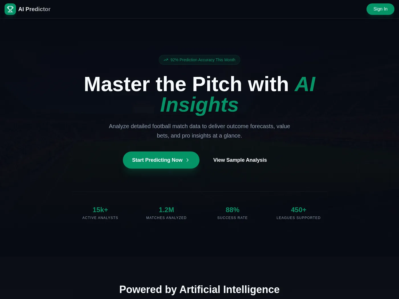 AI Match Predictor