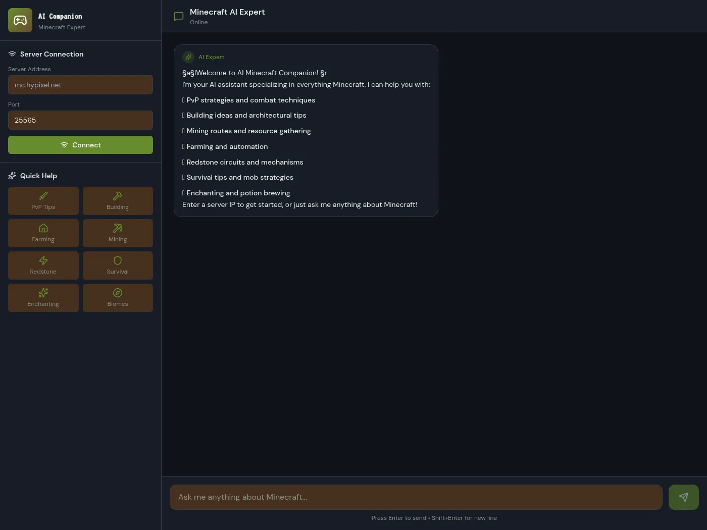 AI Minecraft Companion