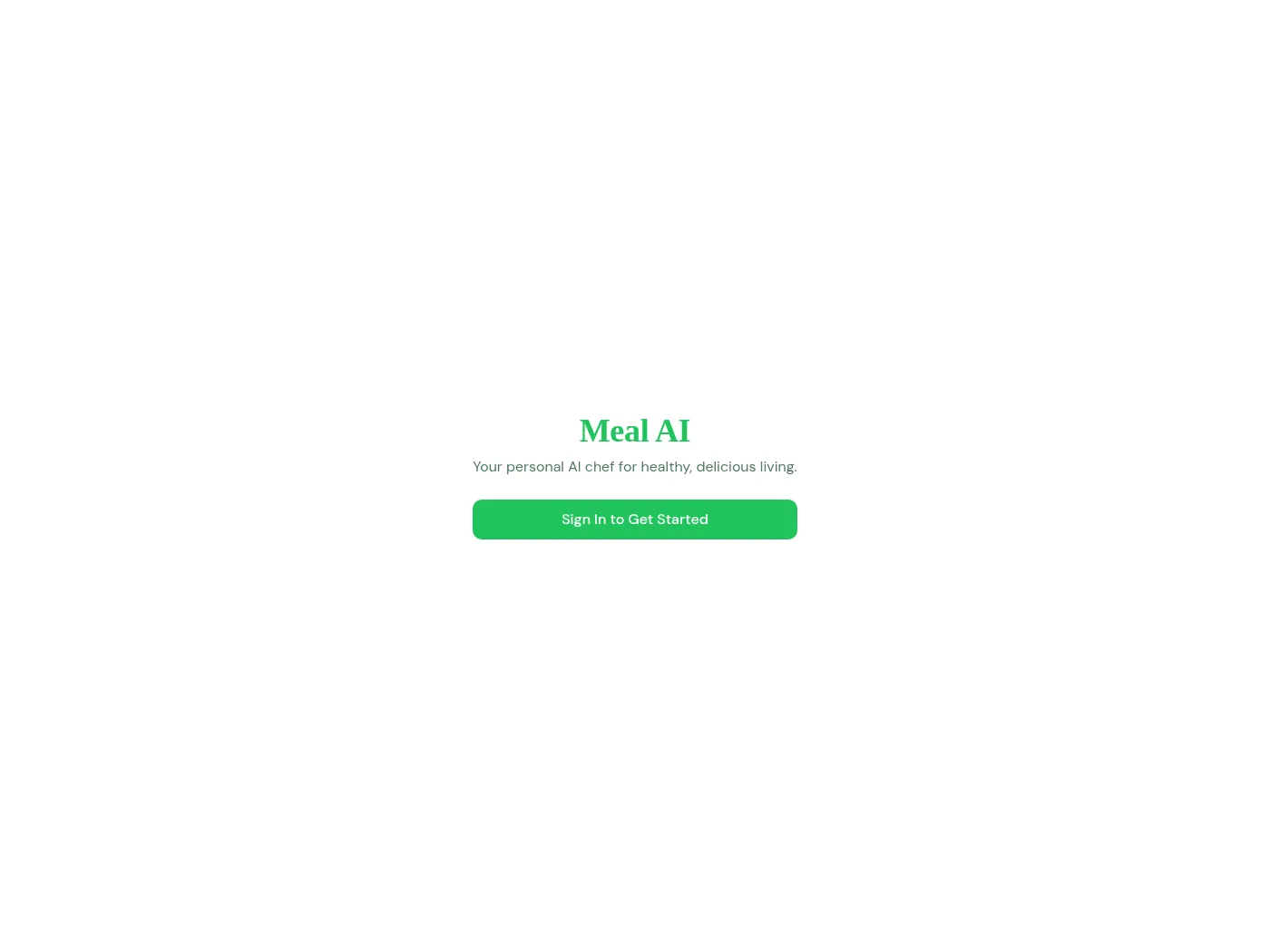 AI Meal Assistant