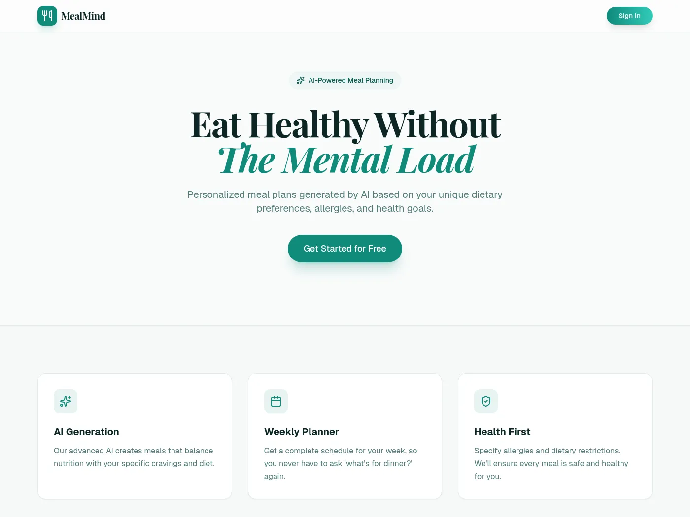 AI Meal Planner