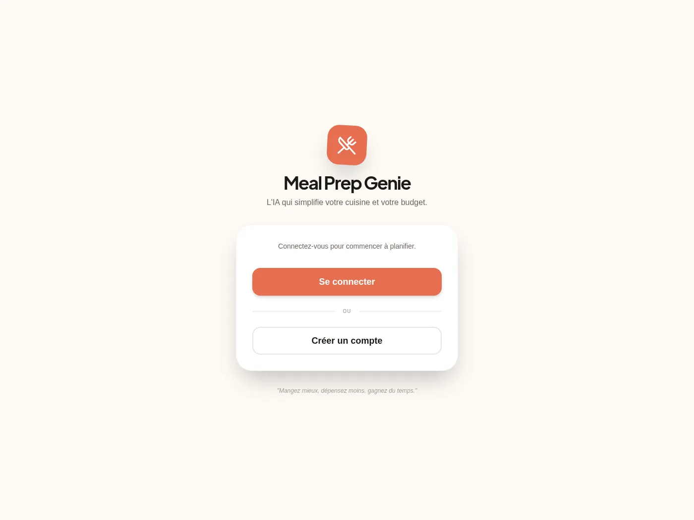 AI Meal Prep Genie