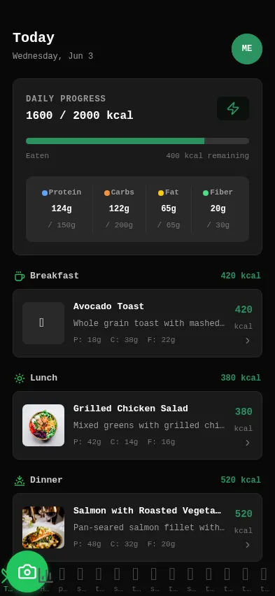 SnapMeal Tracker