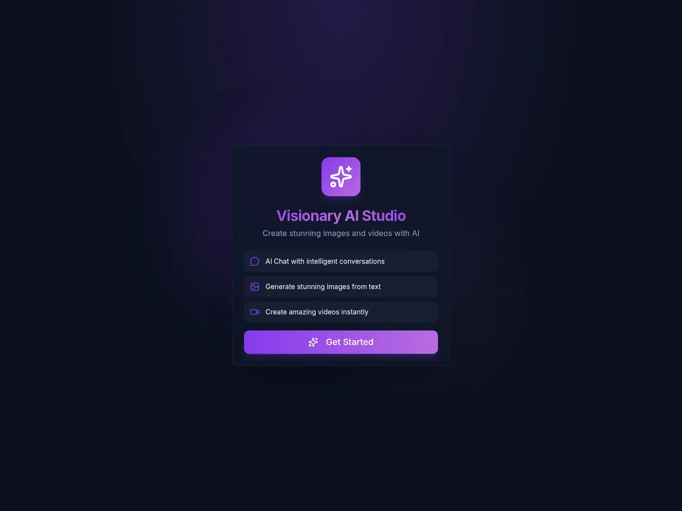 Visionary AI Studio