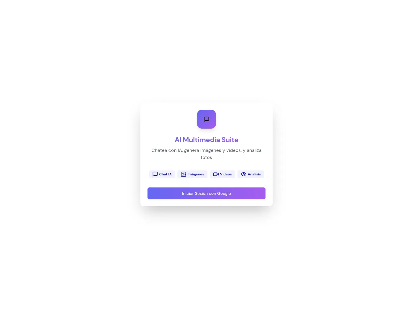 AI Multimedia Chat Suite