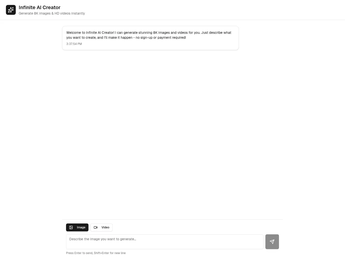 Infinite AI Creator