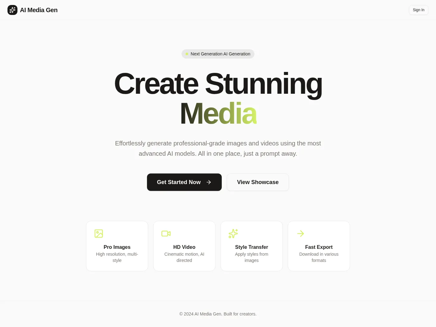 AI Media Generator