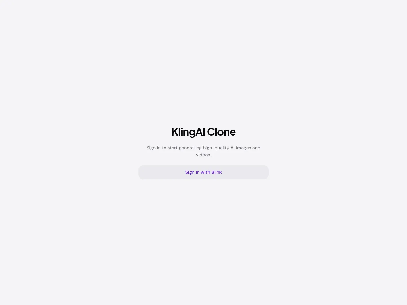 KlingAI Clone