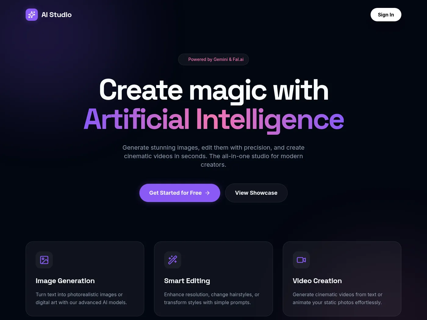 AI Image & Video Studio