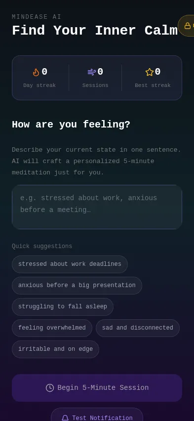 MindEase AI Meditation