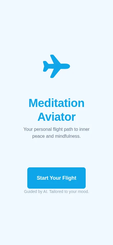 AI Meditation Aviator