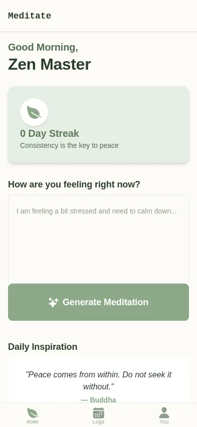 AI Meditation Buddy