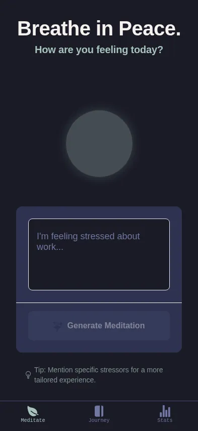 CalmMind AI Meditation