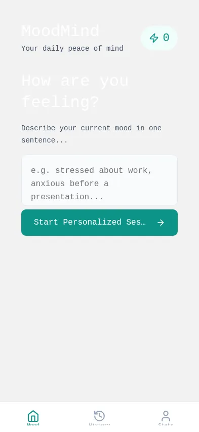 MoodMind Meditation App