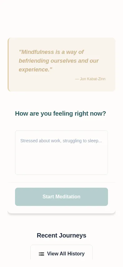 Moodful Meditation AI