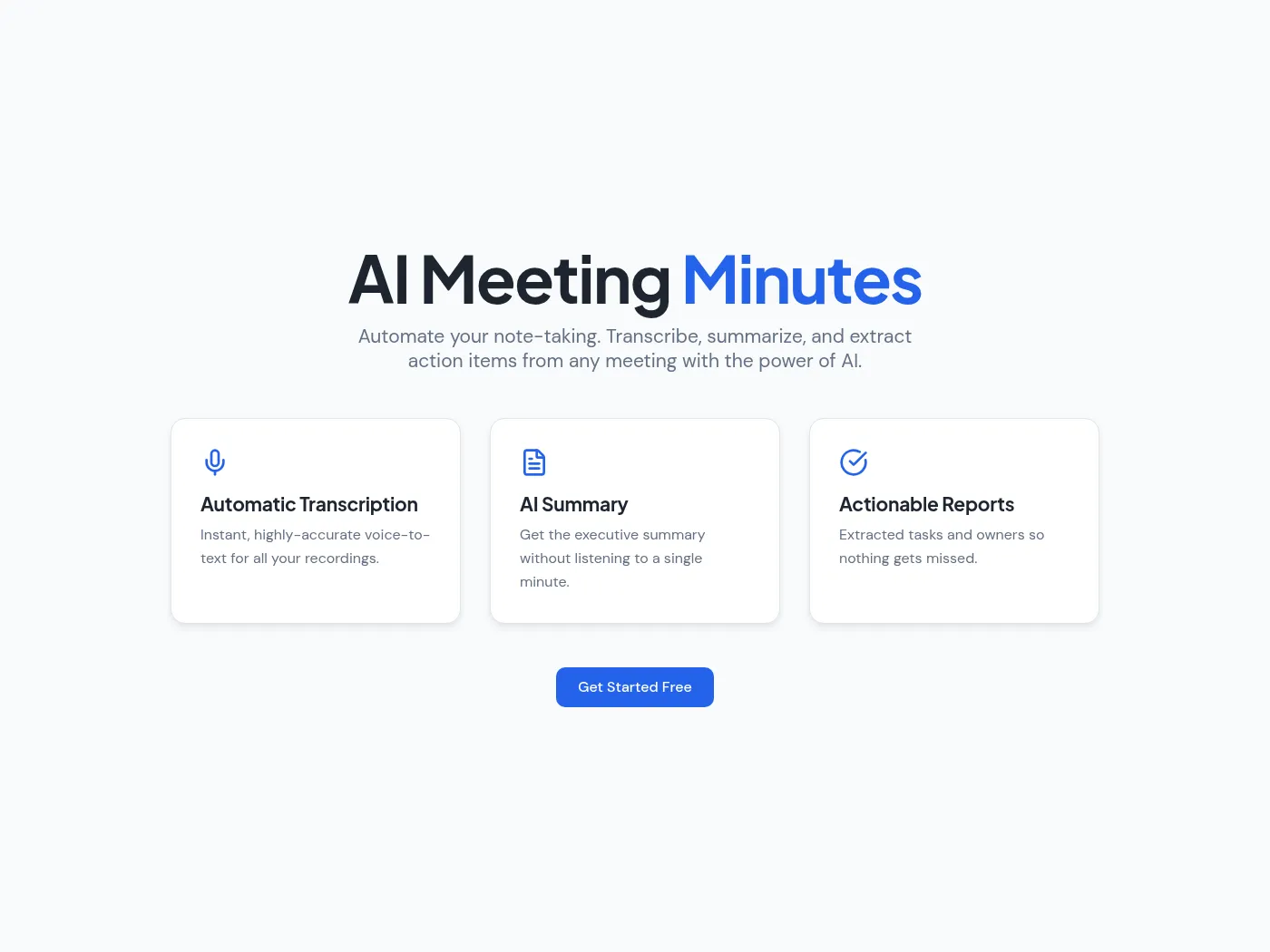 AI Meeting Minutes