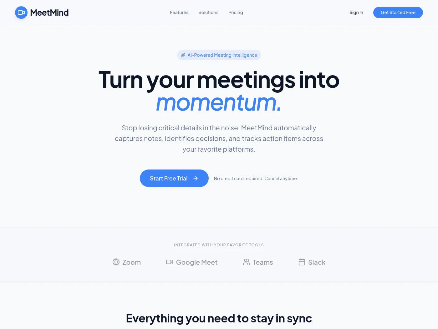 AI Meeting Notes Tracker