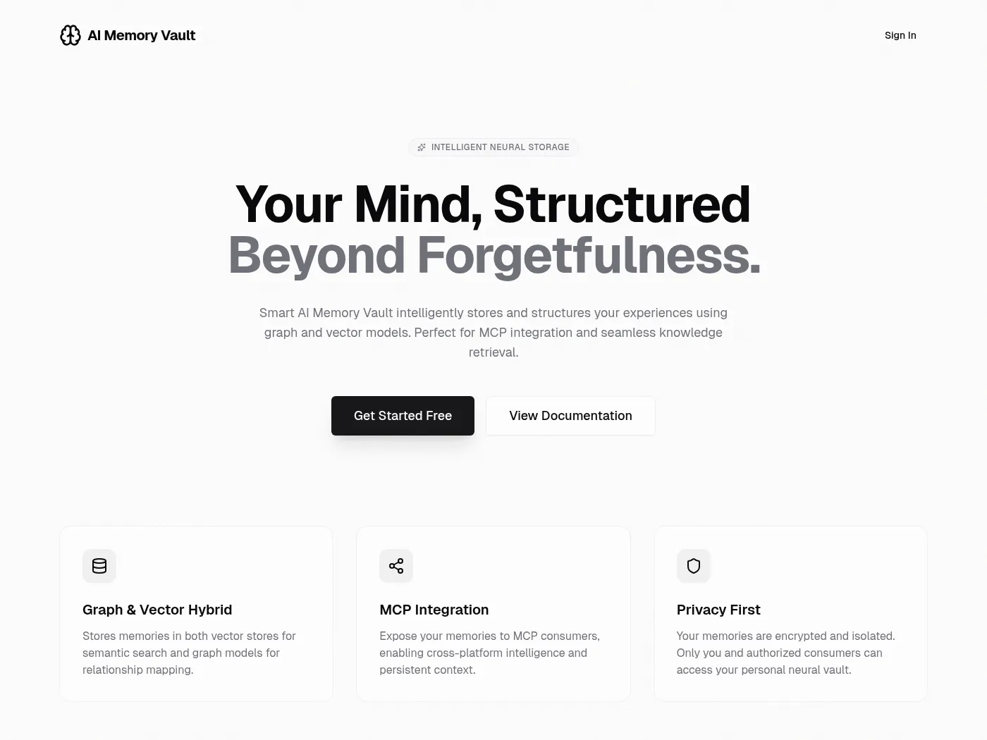 Smart AI Memory Vault