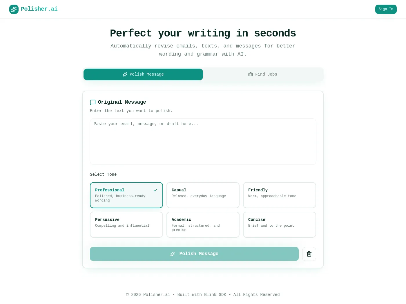 AI Message Polisher