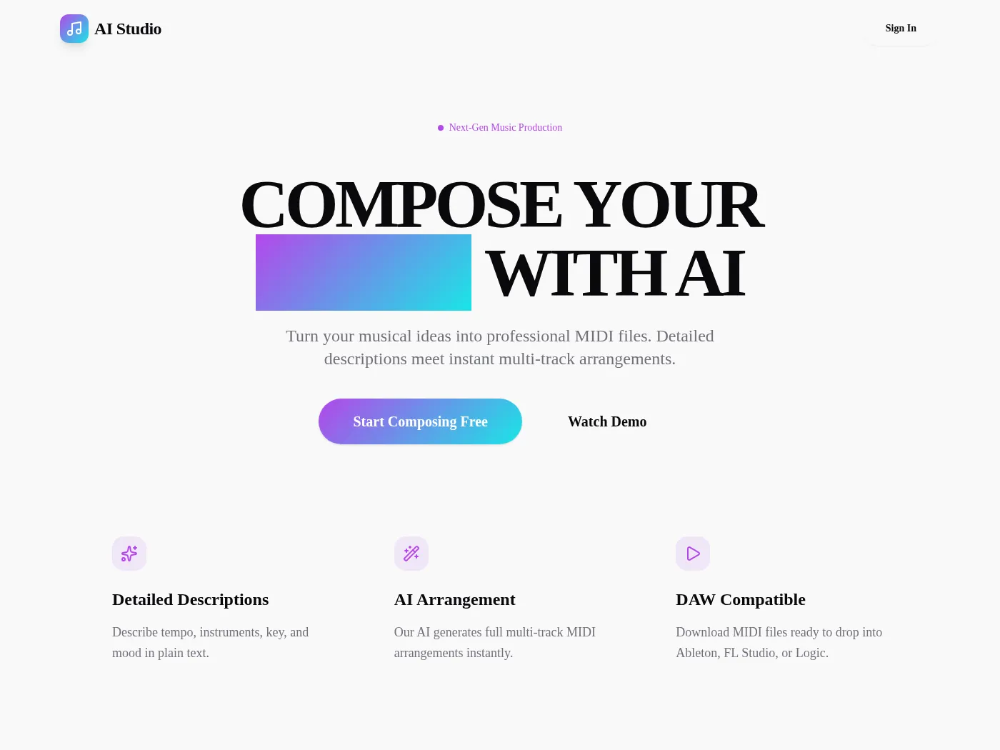 AI Prod Composer