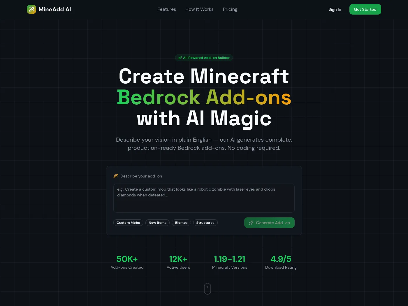 MineAdd AI Builder