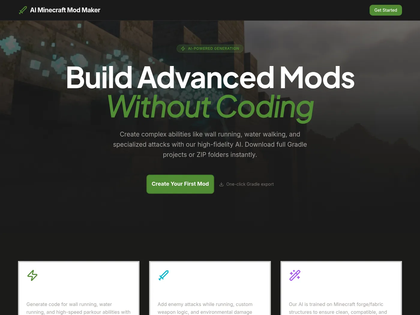AI Minecraft Mod Maker