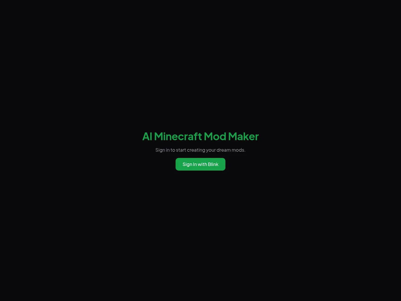 AI Minecraft Mod Maker