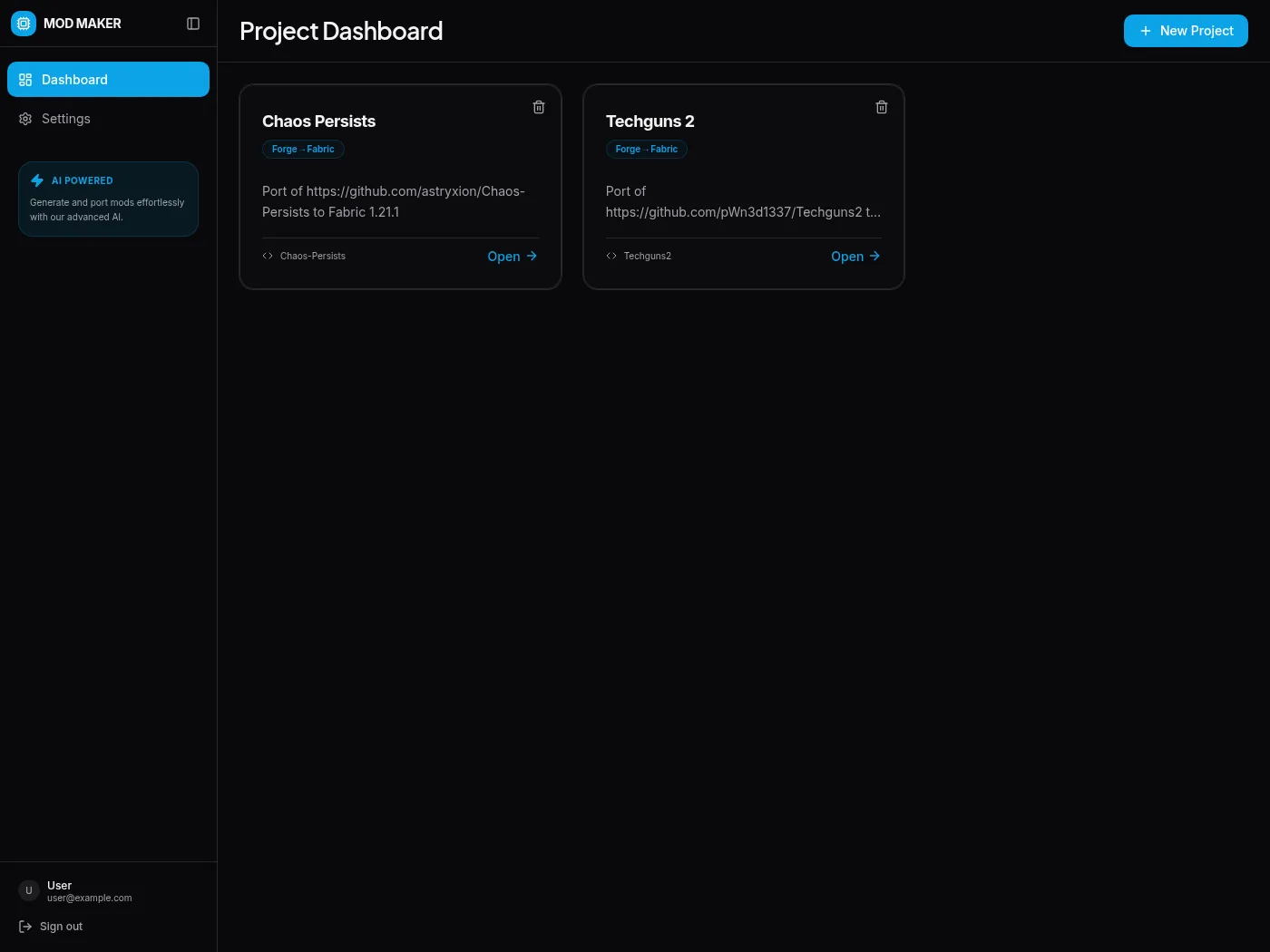 AI Minecraft Mod Maker