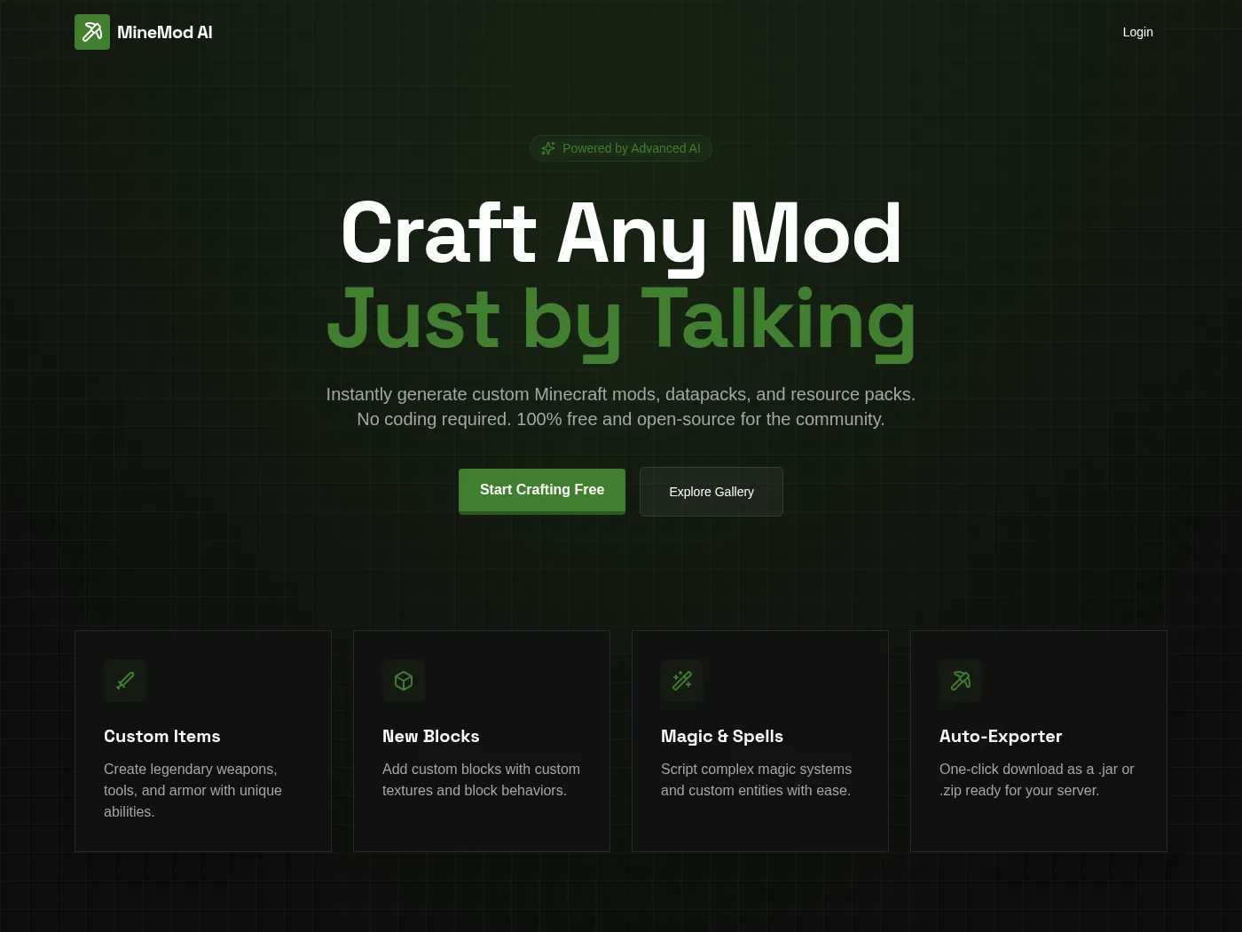 AI Minecraft Mod Maker