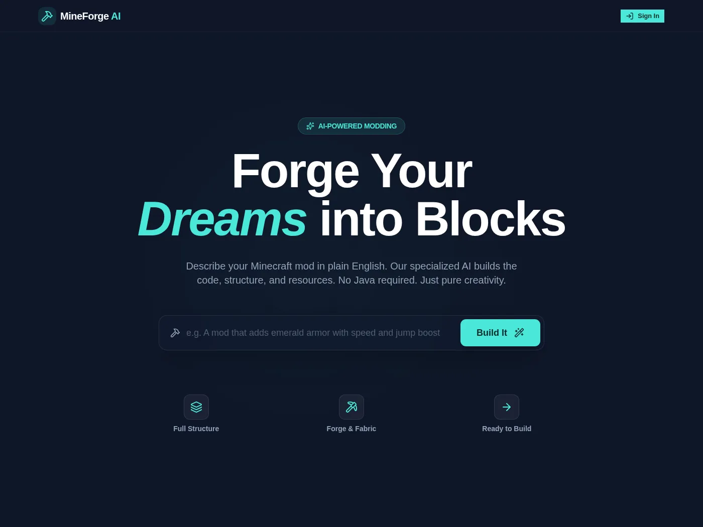 AI Minecraft Mod Maker