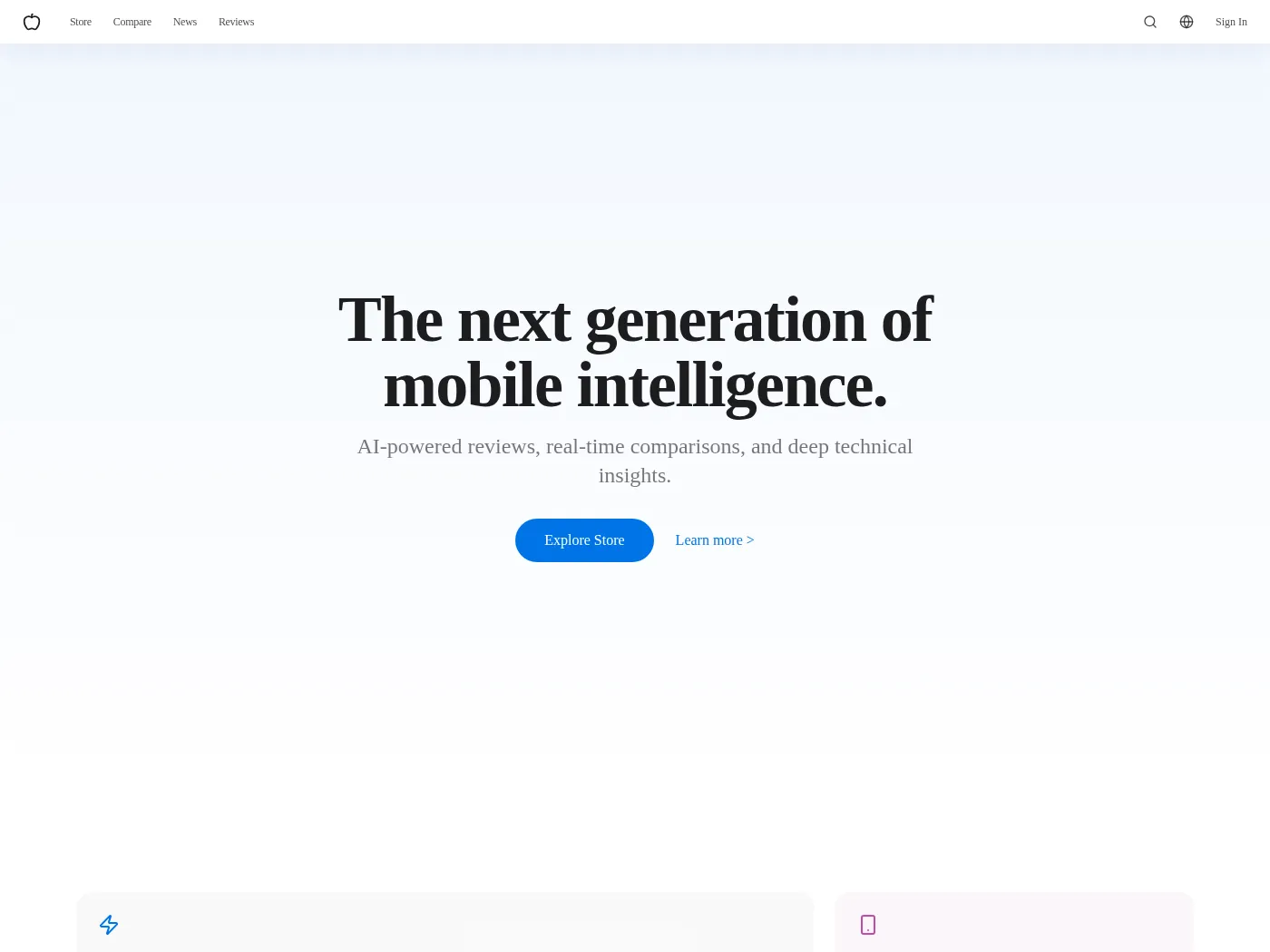 Apple-Style Mobile Portal