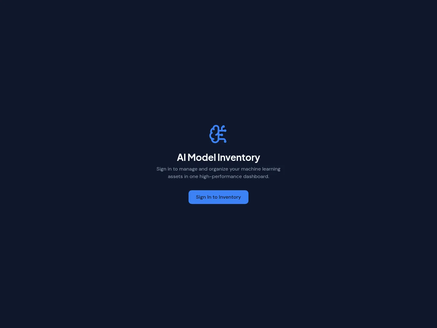 AI Model Inventory