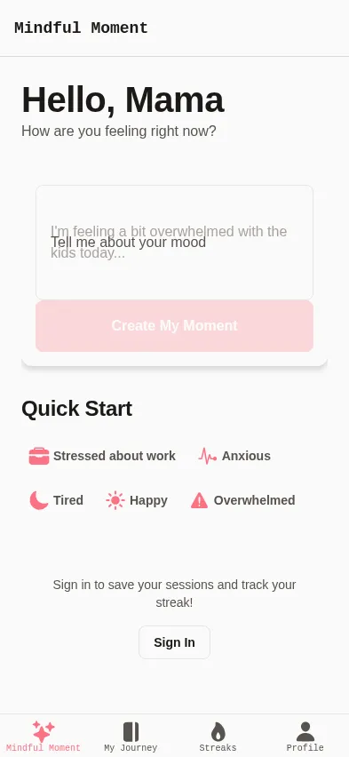 Moms Mindful Moments