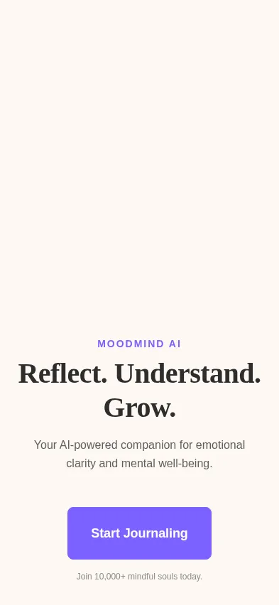 MoodMind AI Journal