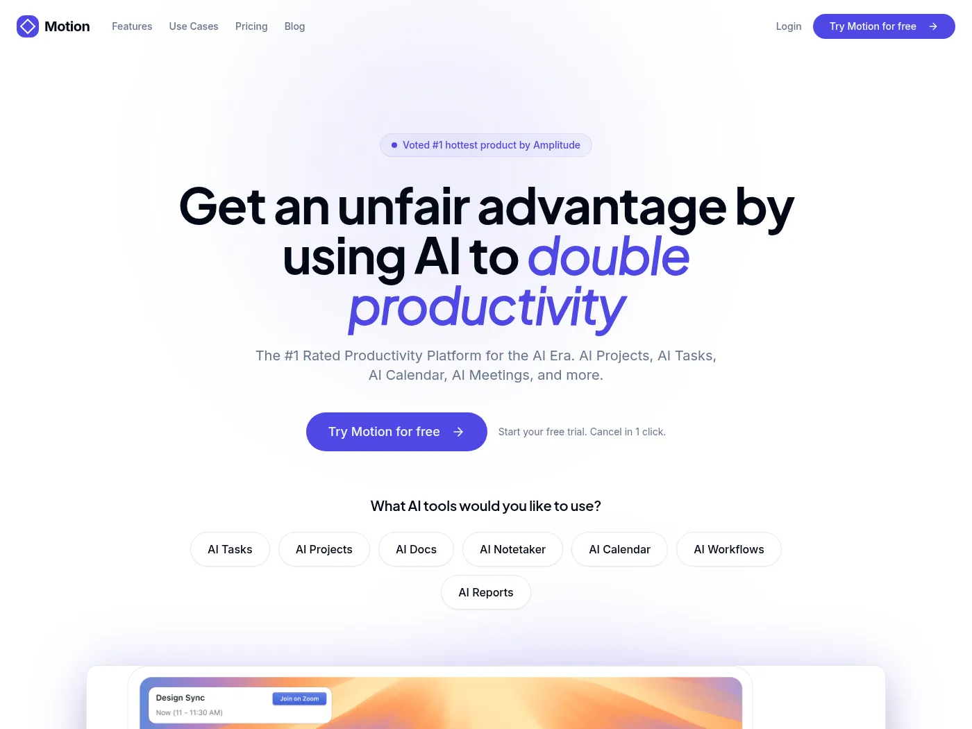 Motion AI Scheduler