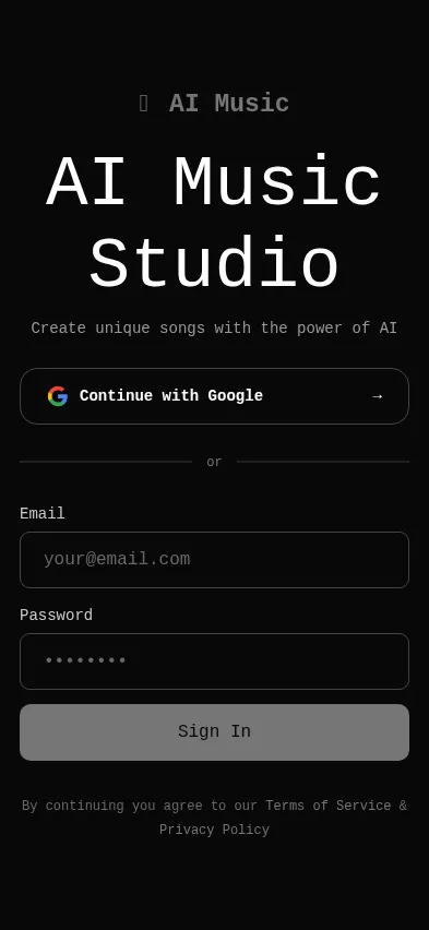 AI Music Coin Studio