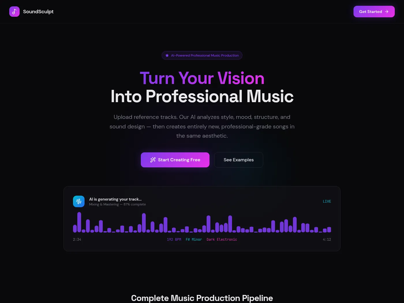SoundSculpt AI Studio
