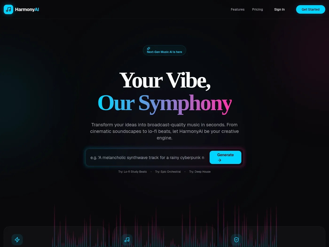 HarmonyAI Music Generator