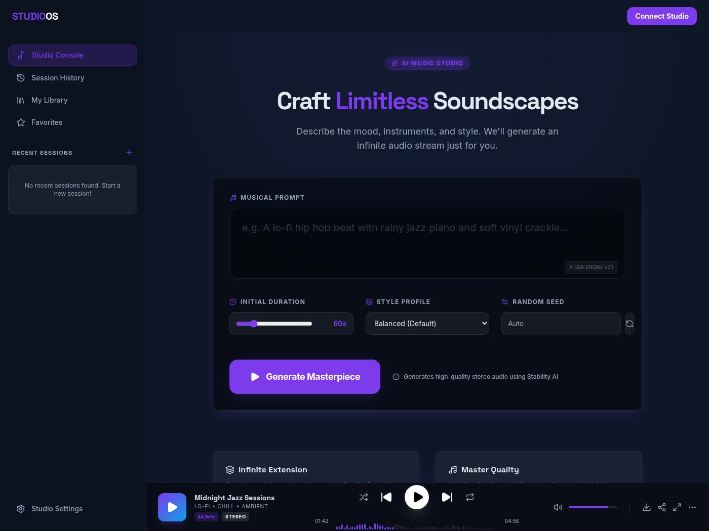 Unlimited AI Music Maker