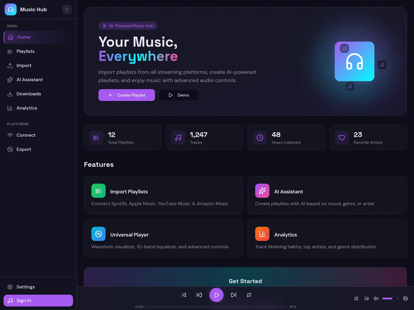 AI Universal Music Hub