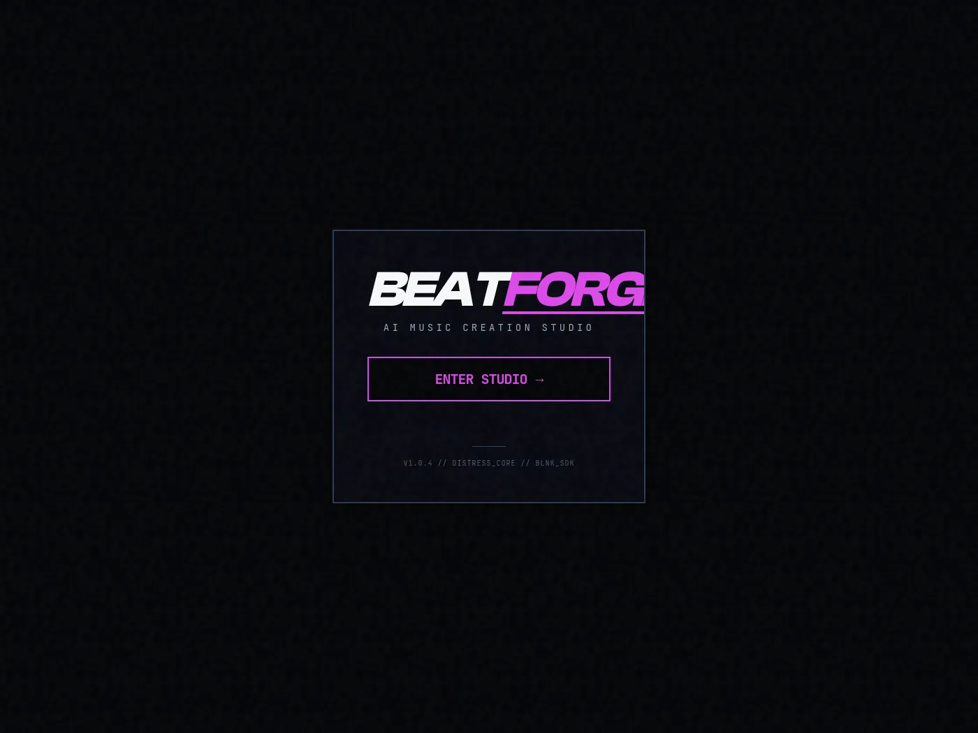 BeatForge AI Studio