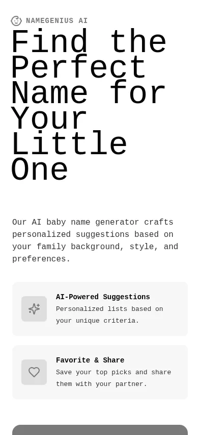 NameGenius AI