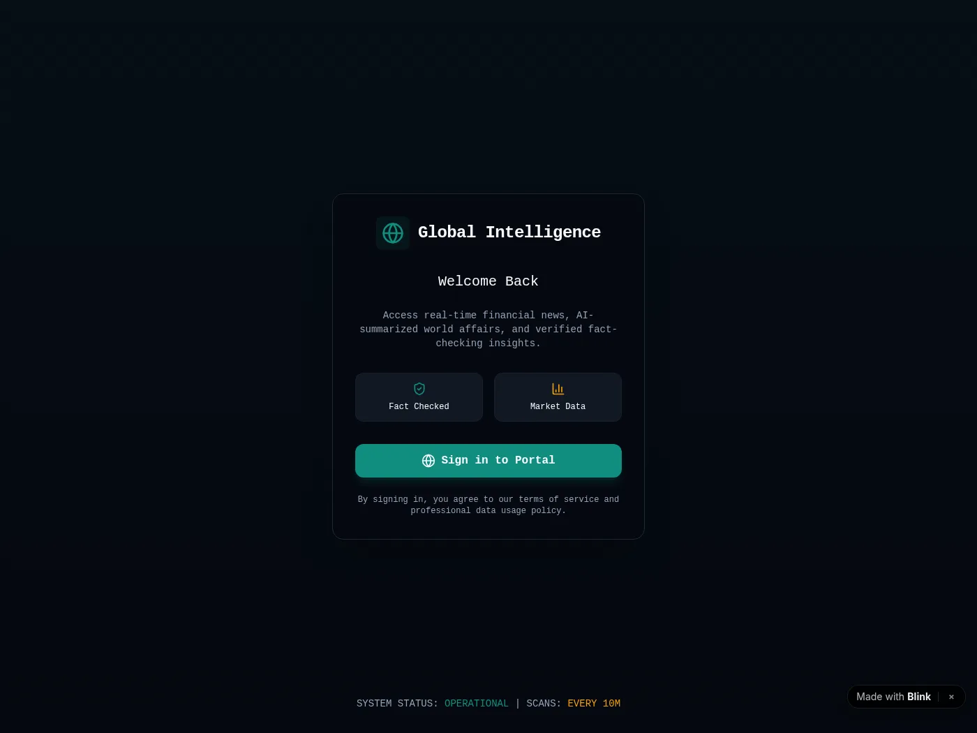 Global Intelligence News Portal