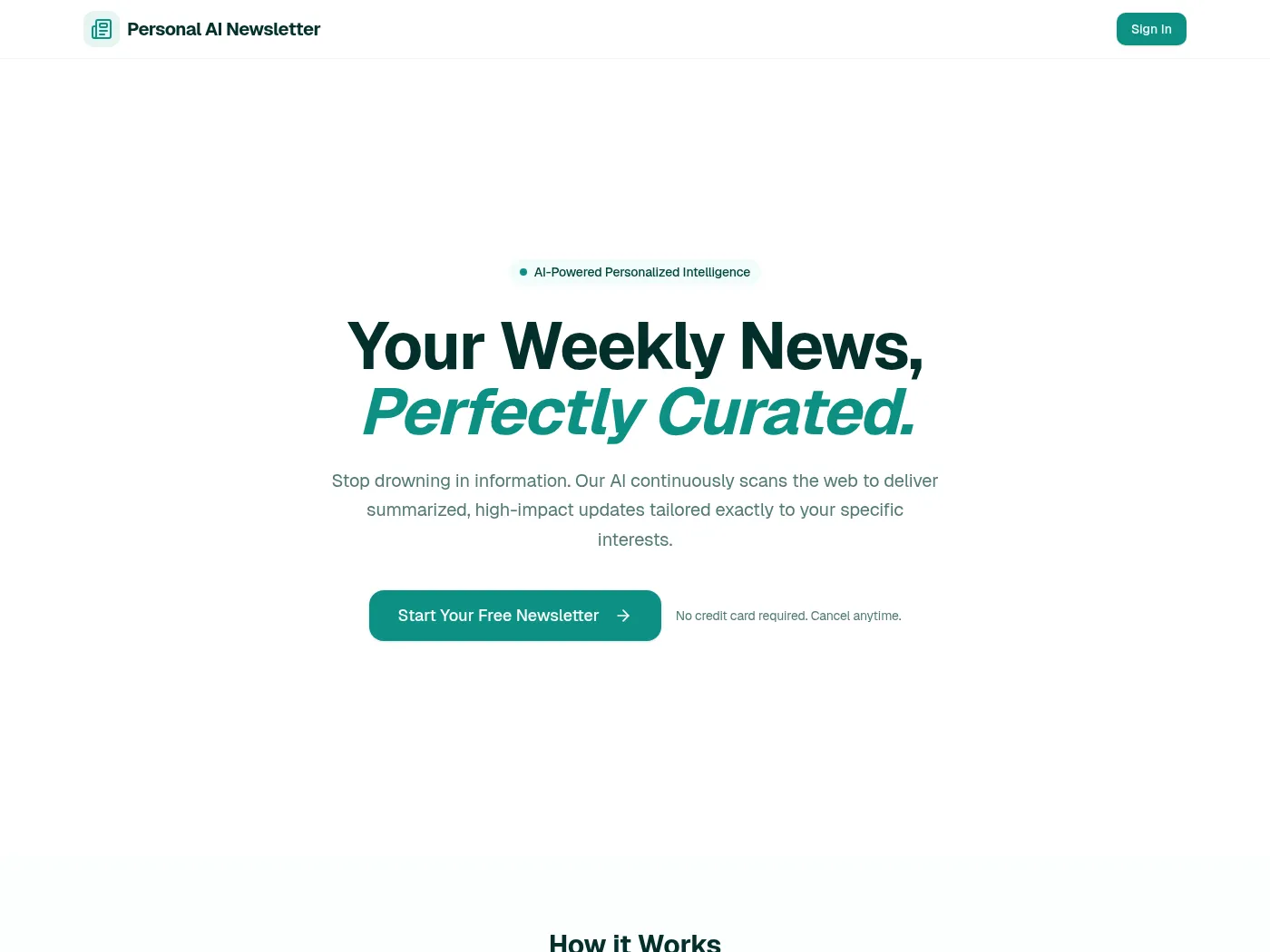 Personal AI Newsletter