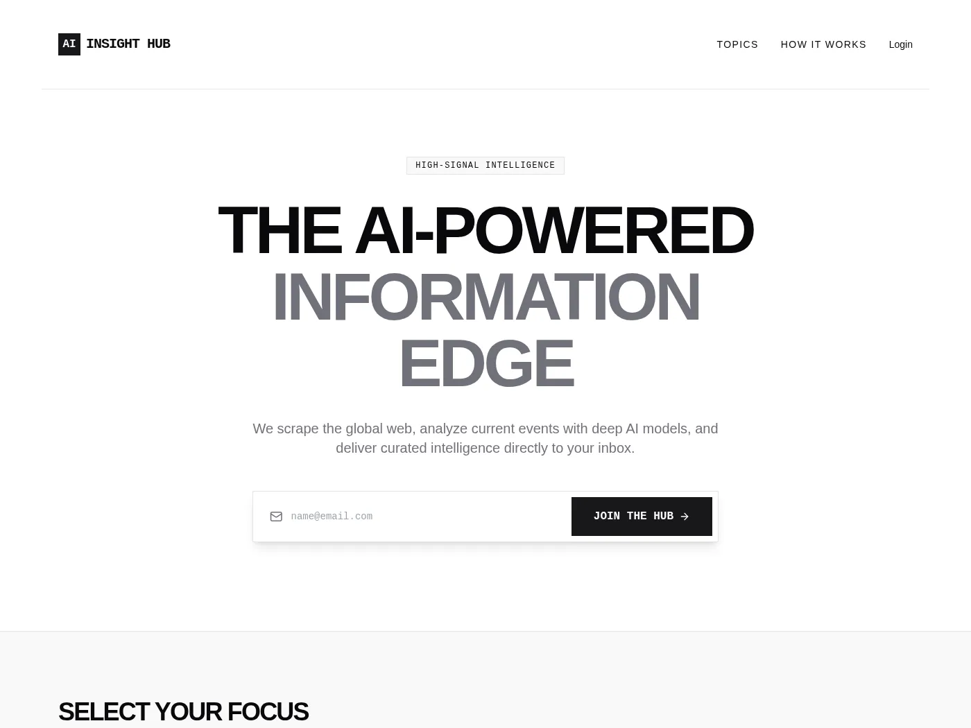 AI Insight Newsletter Hub