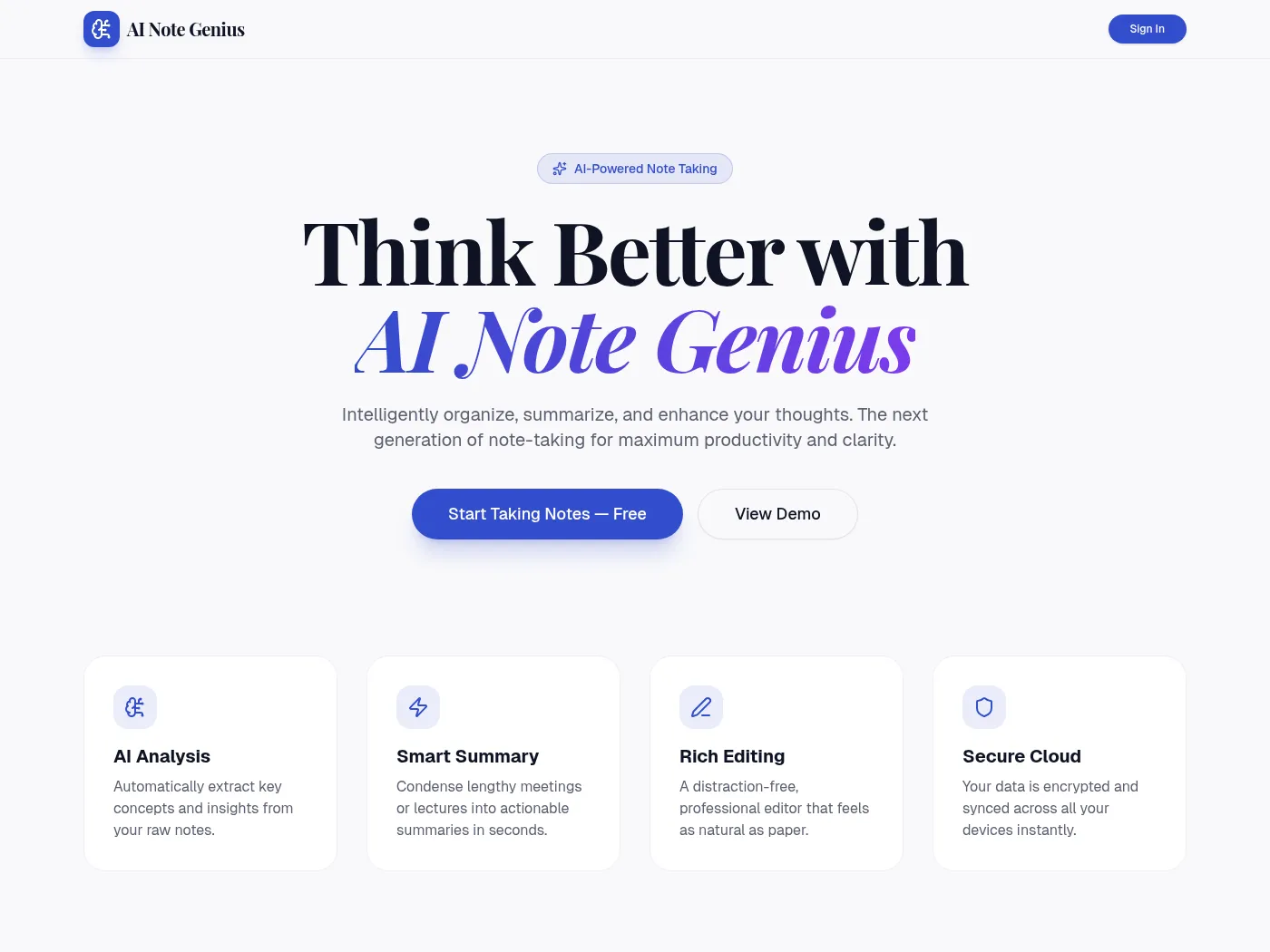 AI Note Genius