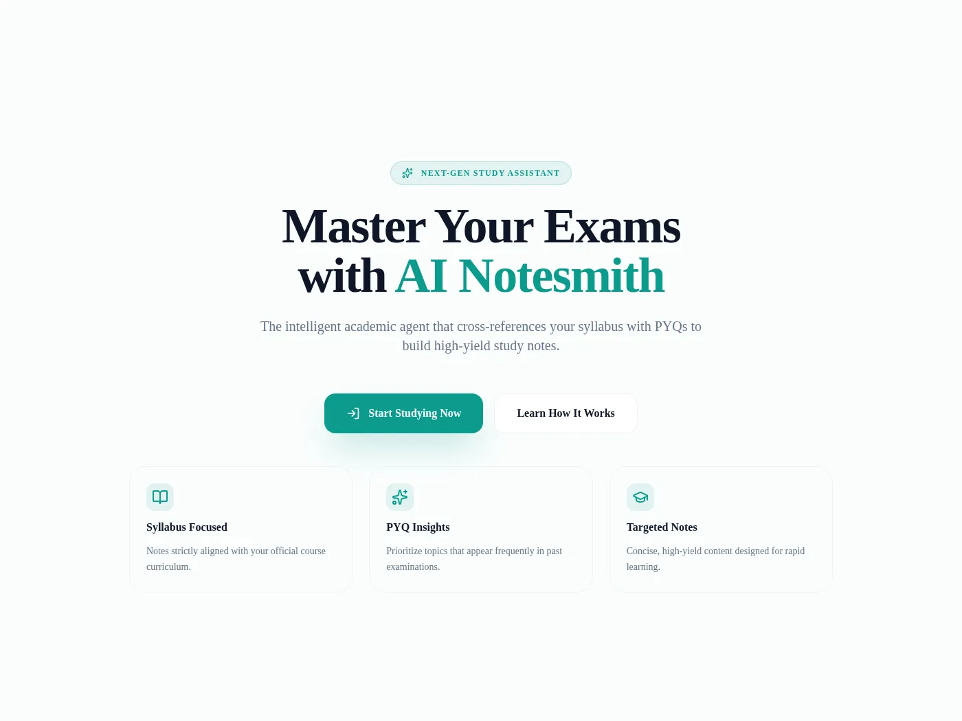 AI Syllabus Notesmith